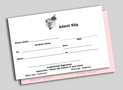 Admit Slip - Keiser University