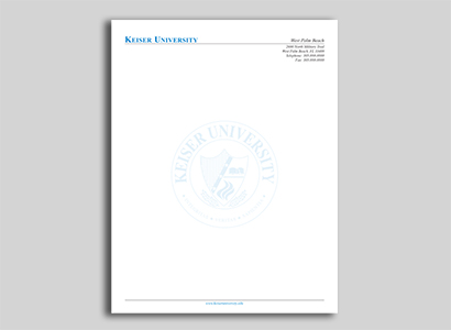 KU Letterhead - Keiser University