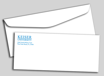 KU Regular #10 Envelopes - Keiser University